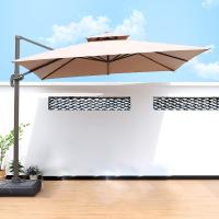China Outdoor Aluminum Parasol Garden Patio Hanging Umbrella Beach Umbrella with 135cm Radii for sale