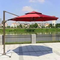 China Outdoor Aluminum Parasol Garden Patio Hanging Umbrella Beach Umbrella with 135cm Radii for sale