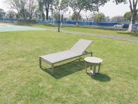 China Upgrade Your Beach and Pool Experience with this Metal Outdoor Patio Wave Chaise Lounger for sale