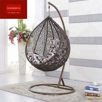 China Create a Relaxing Oasis with a Stylish Rattan Hanging Chair and Waterproof Cushion for sale