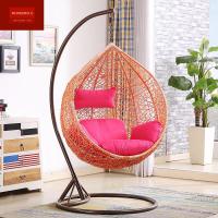 China Outdoor Balcony Furniture All-Weather Rattan Swing Hanging Chair in Modern Style for sale