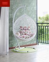 China Outdoor Balcony Furniture All-Weather Rattan Swing Hanging Chair in Modern Style for sale