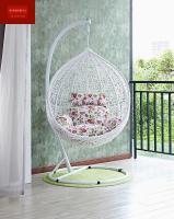 China Outdoor Balcony Furniture All-Weather Rattan Swing Hanging Chair in Modern Style for sale