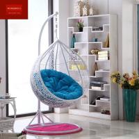 China Outdoor Balcony Furniture All-Weather Rattan Swing Hanging Chair in Modern Style for sale