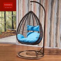 China Mail Packing N Outdoor Hanging Chair with Single Swing Design and PE Rattan Material for sale
