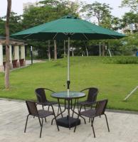 China Supermarket Umbrella Radii 1.5M Outdoor Furniture Contemporary Round Parasols Garden 2.7m for sale