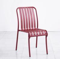 China Modern Dining Chair Waterproof Aluminum Garden Chair for Outdoor Cafe Bar Restaurant for sale
