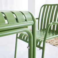 China Modern Dining Chair Waterproof Aluminum Garden Chair for Outdoor Cafe Bar Restaurant for sale