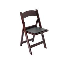 China Padded Plastic Resin White Wimbledon Folding Chair for Outdoor Events and Weddings for sale