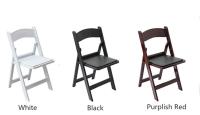 China Padded Plastic Resin White Wimbledon Folding Chair for Outdoor Events and Weddings for sale