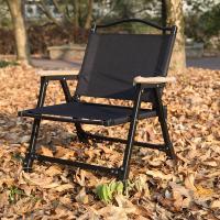 China Metal Type Aluminum Wood Grain Portable Folding Camping Chair for Outdoor Furniture for sale