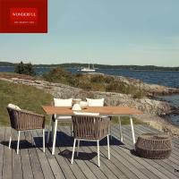 China Good Sale Rattan Dining Chairs for Modern Nordic Apartment in Waterproof Material for sale