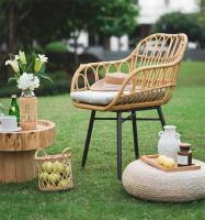 China 150KG Weight Capacity Rattan Wicker Outdoor Tables Sets for Home Bar Garden Furniture for sale