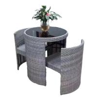 China Rattan Aluminium UV-resitant PE Rattan Garden Patio Set for Outdoor Dining Furniture for sale