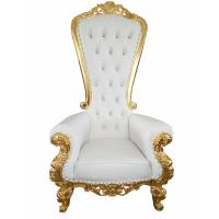 China Modern Royal Wedding King and Queen Throne Chairs for Hotel Furniture Sale Worldwide for sale