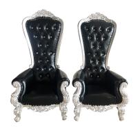 China Modern Royal Wedding King and Queen Throne Chairs for Hotel Furniture Sale Worldwide for sale