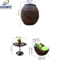 China Modern Outdoor Garden Chair and Table Rattan Furniture Bistro Cafe Sets With Cushion for sale