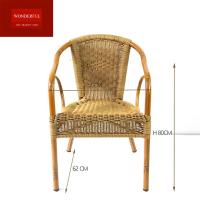 China Enjoy Dining in Style with Our Aluminium Rattan Wicker Round French Bistro Chair for sale