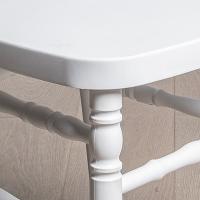 China Elegant White Napoleon Chair Perfect for Wedding Banquet and Event Dining Room Furniture for sale