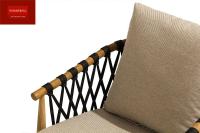 China Comfortable Rattan Outdoor Garden Chair with Modern Design Style and Quick Dry Foam for sale