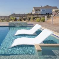 China Sun Lounger Garden Set Modern Hotel Beach Swimming Pool Patio Outdoor Furniture Plastic for sale