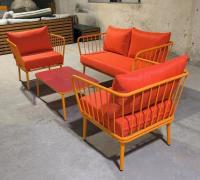 China Home Office Entertaining Modern Style Aluminum Outdoor Sofa Furniture Set for sale