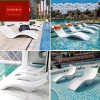 China Sun Lounger Garden Set Modern Hotel Beach Swimming Pool Patio Outdoor Furniture Plastic for sale