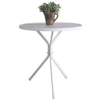 China Outdoor Leisure Metal Garden Coffee Tables in Modern Round Shape with Customized Color for sale