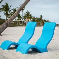 China Courtyard Hotel Furniture Modern Outdoor In-Pool Sun Loungers for Hotel Guests for sale
