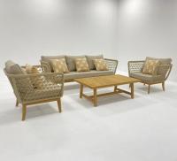 China Mail Packing Outdoor Garden Furniture Set with Lounge Sofa and Rope Furniture for sale
