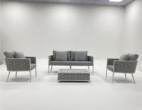 China Mail Packing Outdoor Garden Furniture Set with Lounge Sofa and Rope Furniture for sale
