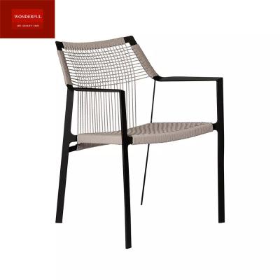 China Waterproof Outdoor Nordic Simple Dining Chairs with Quick Dry Foam and Modern Design for sale