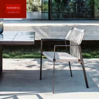 China Waterproof Outdoor Nordic Simple Dining Chairs with Quick Dry Foam and Modern Design for sale