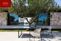 China Waterproof Outdoor Nordic Simple Dining Chairs with Quick Dry Foam and Modern Design for sale
