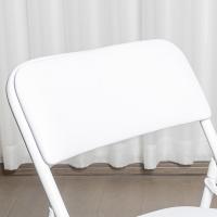 China Metal Type Iron White Outdoor Folding Chair for Wedding and Living Room Furniture for sale
