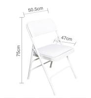 China Metal Type Iron White Outdoor Folding Chair for Wedding and Living Room Furniture for sale