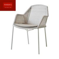 China Outdoor Furniture Grey Rattan Rope Chair for Hotel Outdoor Relaxation for sale