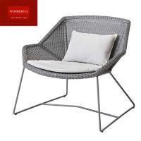China Outdoor Furniture Grey Rattan Rope Chair for Hotel Outdoor Relaxation for sale