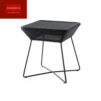 China Outdoor Furniture Grey Rattan Rope Chair for Hotel Outdoor Relaxation for sale