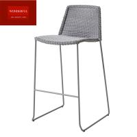 China Outdoor Furniture Grey Rattan Rope Chair for Hotel Outdoor Relaxation for sale