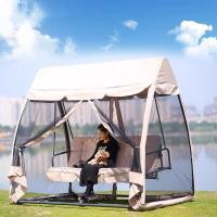 China Outdoor Furniture Patio Swing Chair with Mosquito Netting and Canopy Hanging Swing Set for sale