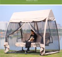 China Outdoor Furniture Patio Swing Chair with Mosquito Netting and Canopy Hanging Swing Set for sale