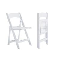 China Outdoor Garden Wedding White Resin Plastic Folding Chairs for Hotel Restaurant Party for sale