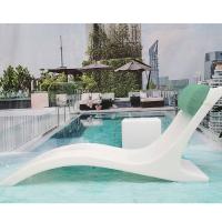 China Folded NO Mail packing Y Water Ledge Lounger Bed White Sun Lounger for Garden Lounge for sale