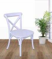 China Stackable Wedding Party Events Dining Pink Plastic Resin Crossback Chair for Kids for sale
