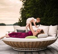 China Indoor Outdoor Patio Hanging Hammock Single Seat Swing Chair for Garden Furniture Sale for sale