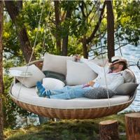 China Indoor Outdoor Patio Hanging Hammock Single Seat Swing Chair for Garden Furniture Sale for sale