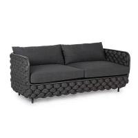 China Outdoor Hotel Furniture Combination Leisure Sofa Set with Aluminum Frame and Weave Rope for sale