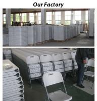China Foldable Plastic Chair and Metal Table Set for Outdoor Party Events Space-saving for sale