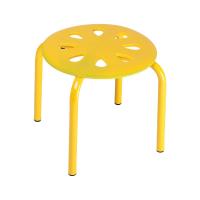 China Hotel School Restaurant Stool Portable and Stacking Steel Metal Stool with Metal Legs for sale
